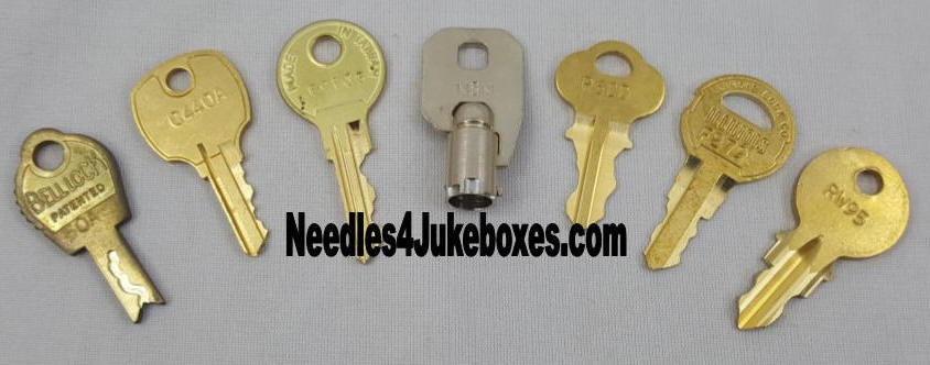 Need Jukebox Keys? AMI, NSM, Rockola, Rowe, Seeburg & Wurlitzer keys in ...